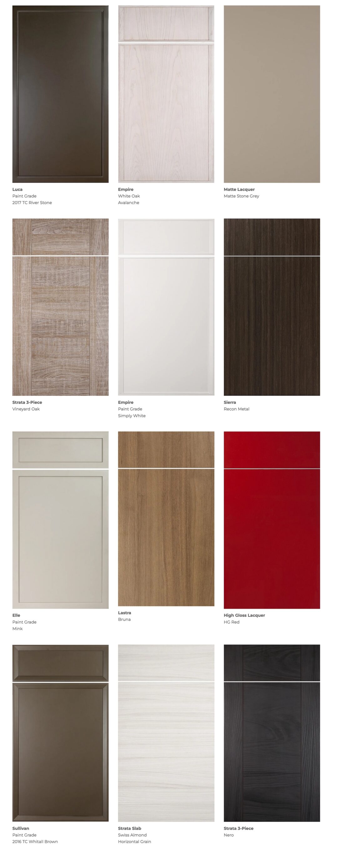 DOOR STYLES - PG CONSTRUCTION